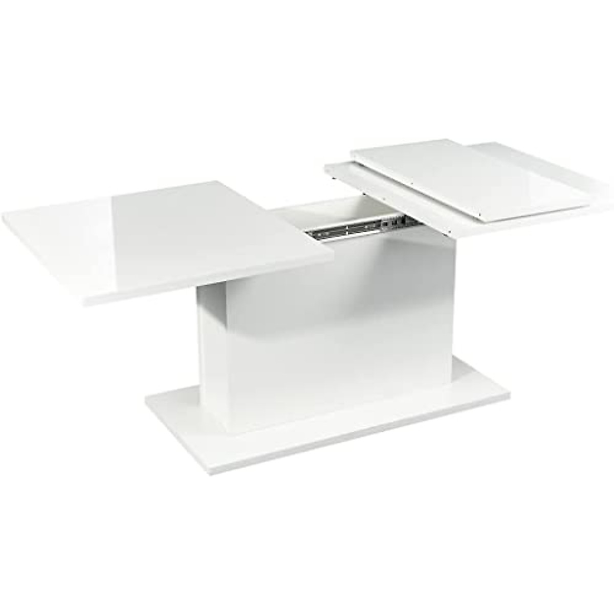 Homy Casa Inc Ethiopia HIGH Glossy White B Table