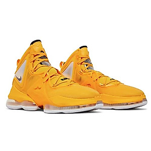 Nike Men's Lebron XIX 19 Space Jam Basketball Shoes, University Gold/Black, 7.5