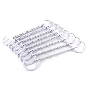 household trends 8 Pack Space Saving Closet Hangers White
