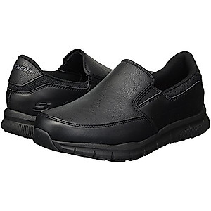 Skechers for Work Women's Nampa-Annod Food Service Shoe,black polyurethane,6.5 W US