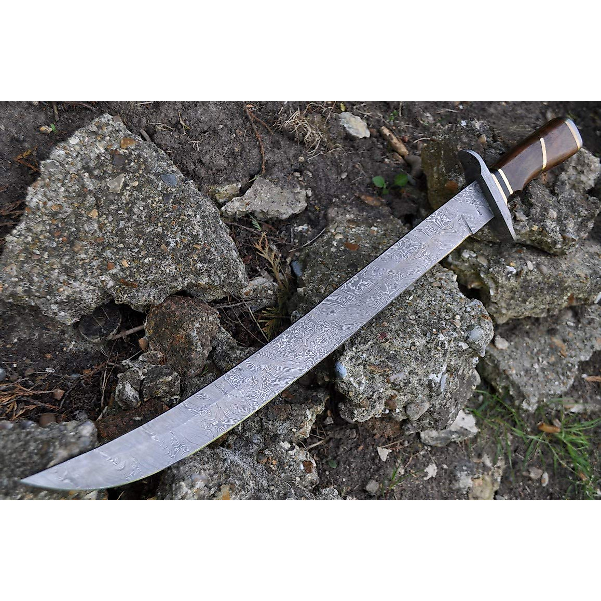Perkin Outstanding Value - Custom Handmade Damascus Hunting Knife - Mini Sword