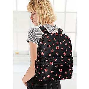 MCWTH Mushroom School Backpack for Teen Girls, School Bags Bookbags for Teenagers