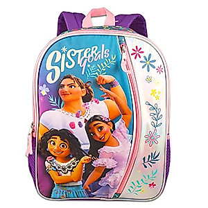 Encanto Backpack for Girls Disney - Bundle with 16” Encanto Backpack, Water Pouch, Encanto Play Pack, More (Encanto School Backpack)