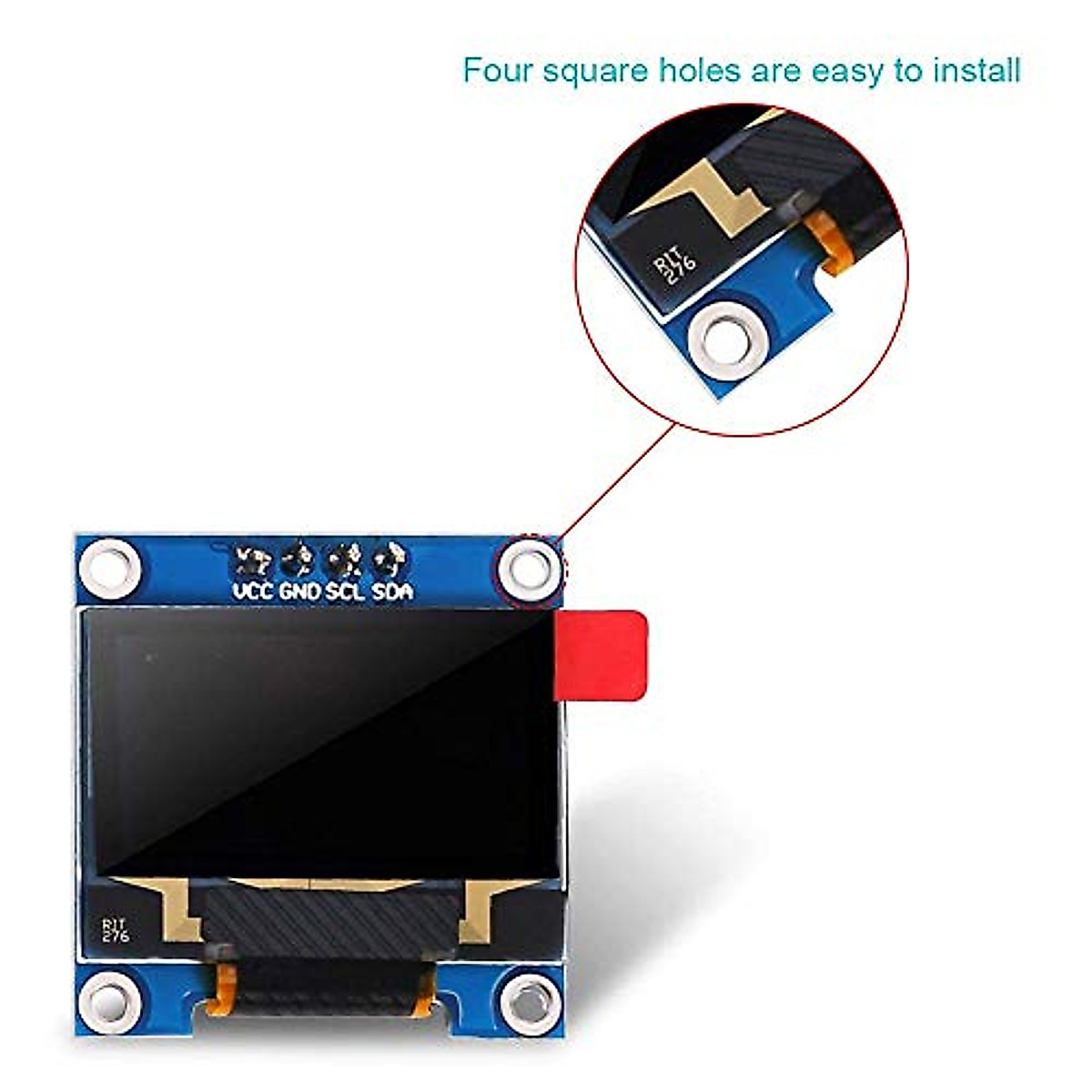 Organizer 0.96" Inch Yellow and Blue I2C IIC Serial OLED LCD LED Display Module with Raspberry PI 128X64 for Arduino 51 MSP420 STIM32 SCR (2pcs)