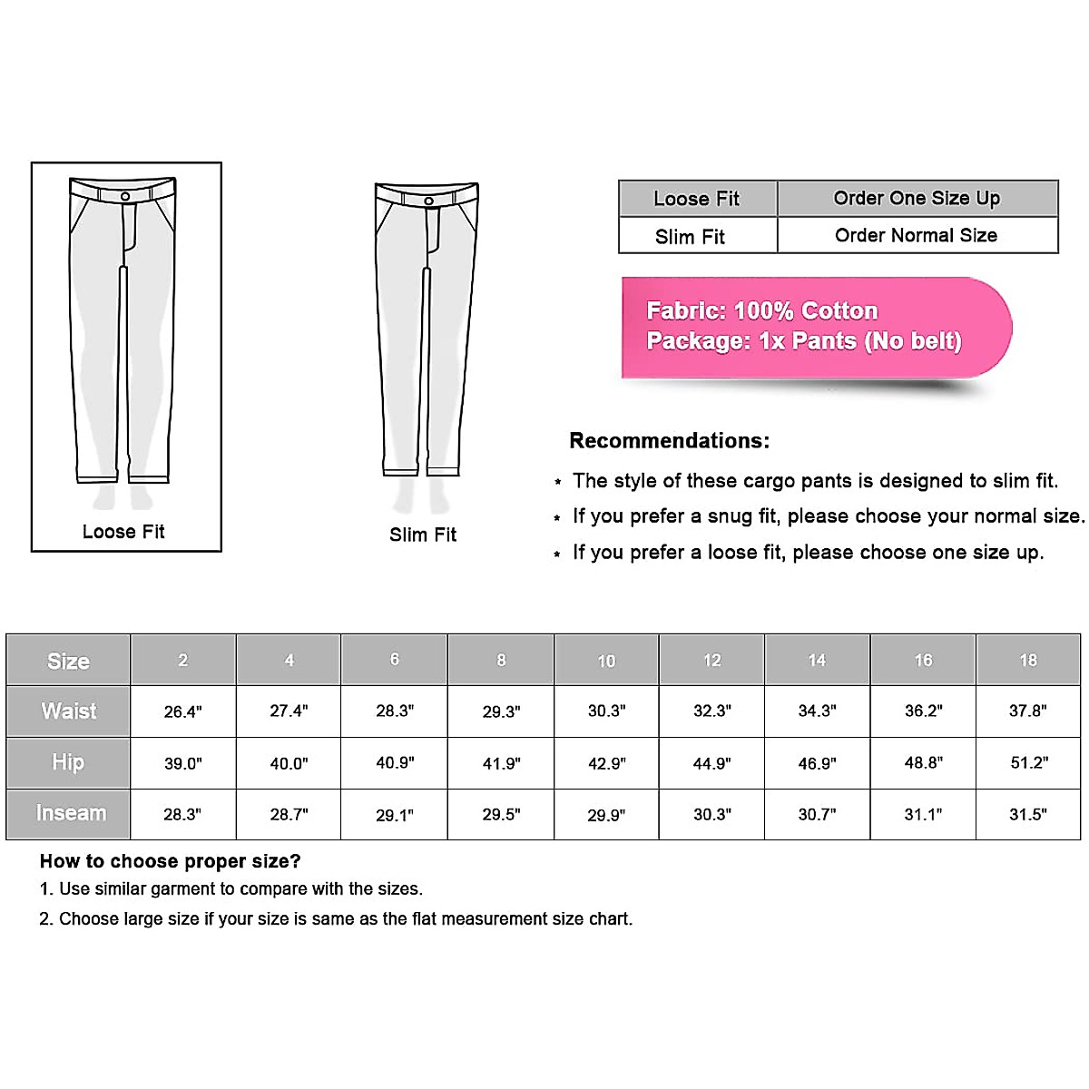 AKARMY Women's Cotton Casual Work Pants Camouflage Cargo Pants Parachute Pants for Women with Pockets Gray 2