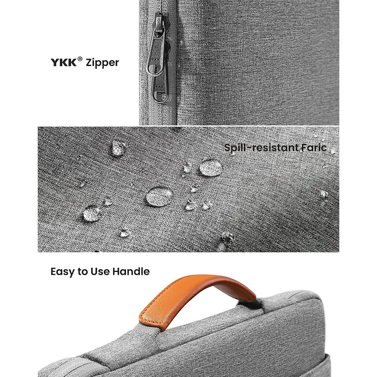 tomtoc 360 Protective Laptop Case Sleeve for 15-inch MacBook Air M3/A3114 2024, M2/A2941 2023, 15-inch New Surface Laptop 7, Copilot+ PC, Surface Laptop 6/5/4/3, Dell XPS 15 Plus, Water-Resistant