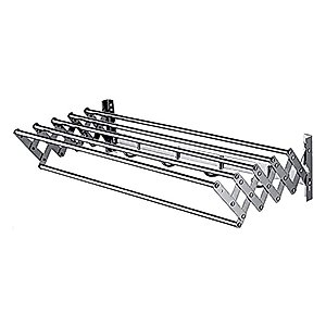 XMCX Folding Laundry Drying Rack- Wall Mounted Clothing Shelf for Shirts Pants Towels Shoes Garments Hanging Hanger Easy Storage (Size : 100cm/39.4in)