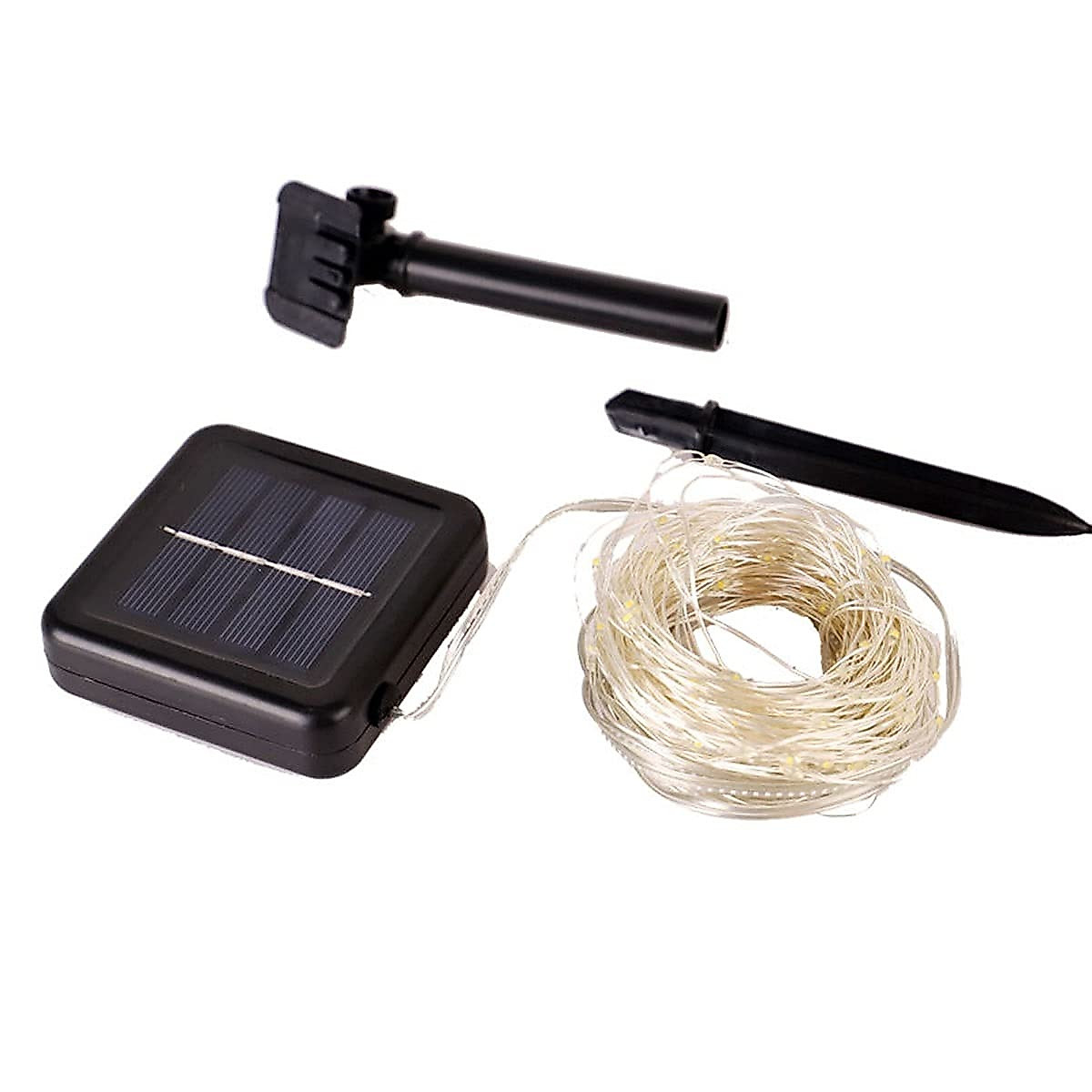 MAOGOO 2 Pack Solar Light String, Solar Copper Wire Light String 33 Feet 100 Led Small Lights,Starry Sky Outdoor Waterproof, Suitable for Home, Garden, Terrace, Wedding and Party (Warm White)