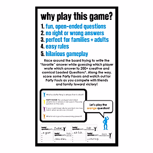 All Things Equal, Inc. Loaded Questions Party - An Epic Party Game of Fun Questions, Personal Answers and Instant Laughter, 4 to 8 Players
