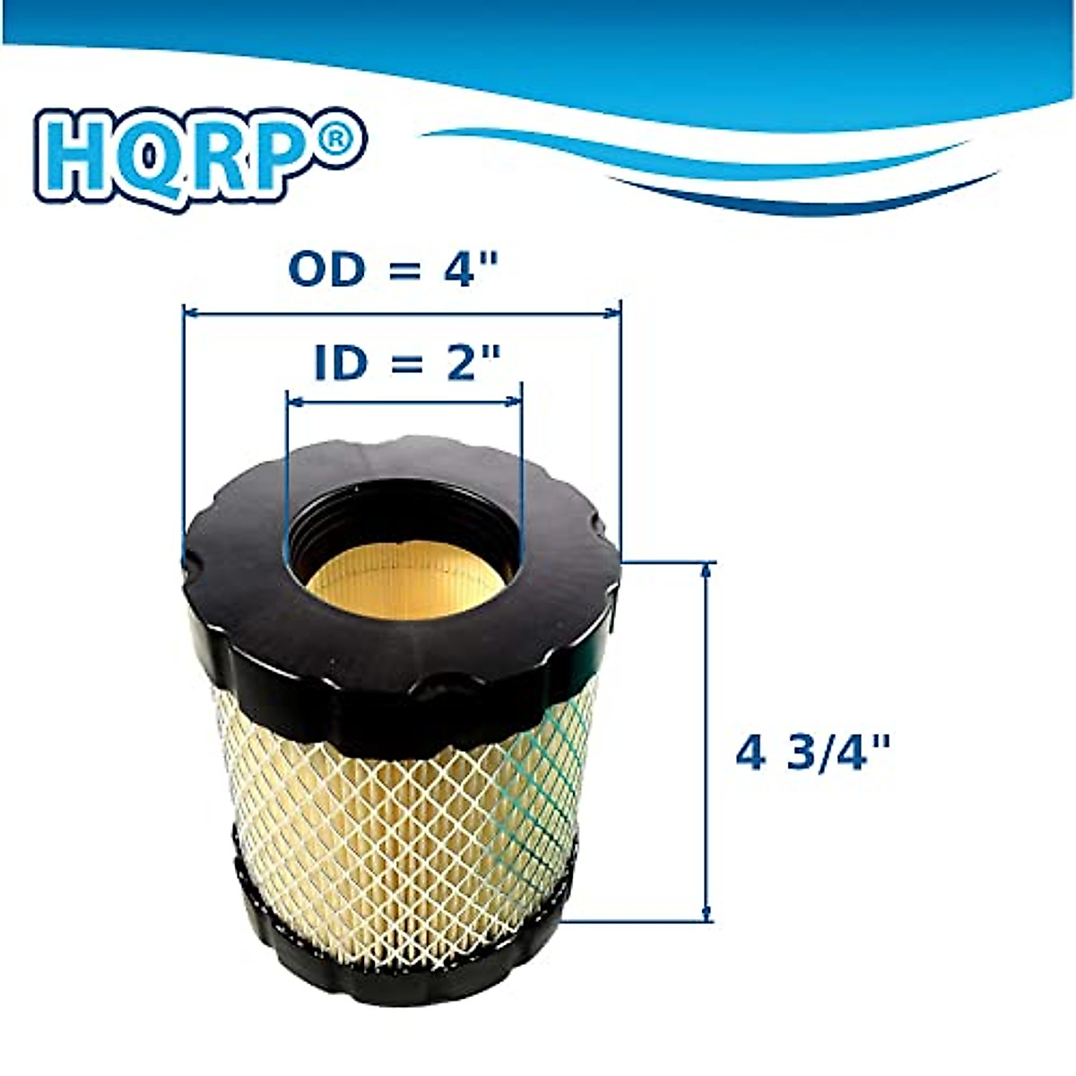 HQRP Filter with Pre-filter compatible with Briggs & Stratton 794935, 798897, 653412, 592496, 593217 fits 44M977, 44P977, 44Q977, 49L977, 49M977 Engines