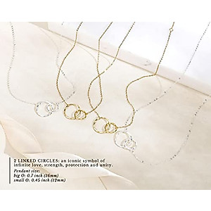 Bonus Sister Necklace for Women Sentimental Jewelry for Friend on Birthday Christmas Wedding Celebration Present Soul Sisters Bestie BFF Best Unique Meaningful Ideas Long Distance Gift Box Gold/Silver