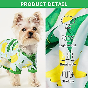 Dog Pajamas Pjs Summer Fall Dog Clothes for Small Dogs Girl - Boy -Small - Medium Size Dogs, Soft Stretchy Puppy Clothes Doggie Onesies Cat Pet Jammies Outfit (Avocado Green, Small)