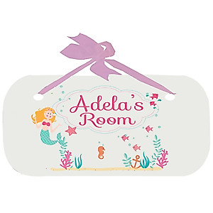 Personalized Mermaid Door Hanger Plaque