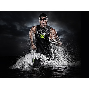 Xterra Wetsuits - Men's Volt Triathlon Wetsuit - Sleeveless Neoprene Wet Suit (3mm Thickness) (Large) | Designed for Open Water Swimming - Ironman & USAT Approved