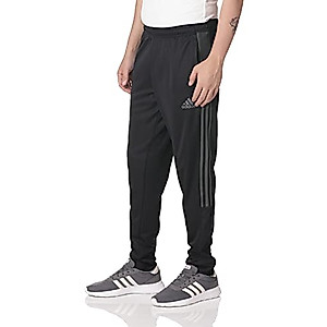 adidas Men's Tiro 21 Track Pants, Black/Dark Grey Heather, Medium
