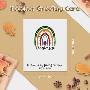 Teacher Appreciation Gifts for Women - 12oz Tumbler, Canvas Tote, Notebook & Pen Set for Christmas/Birthday/Retirement - Perfect for Preschool, Science, English Teachers (Students/Parents Gift Idea)