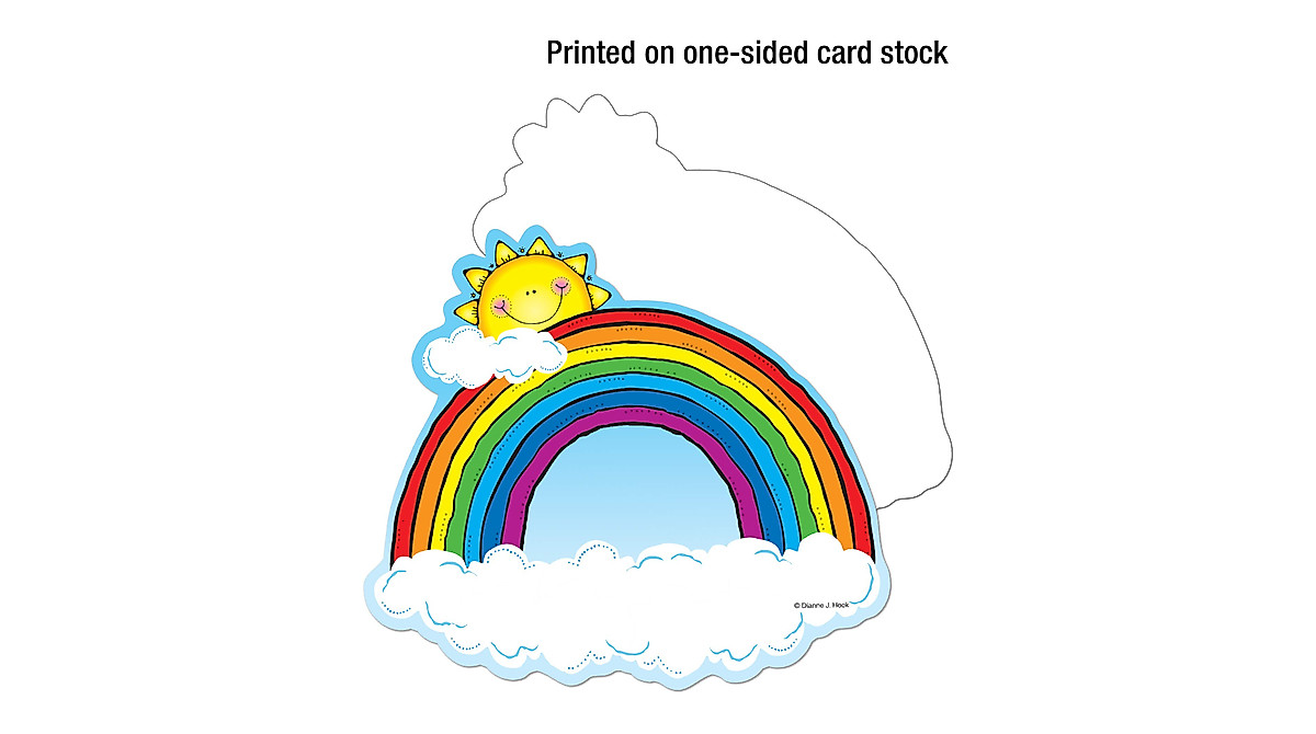 Carson Dellosa Rainbow Cutouts - Bright Classroom Spring Decor