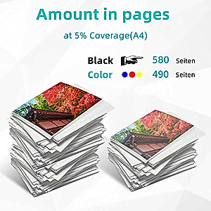 CPRINTER - Remanufactured Epson 202 XL 202XL T202XL Ink Cartridge Replacement for Expression Home XP-5100 Workforce WF-2860 Printer(1 Cyan,1 Magenta,1 Yellow,1 Black)