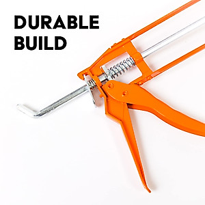 Heavy Duty Caulk Gun for Construction and Home Improvement - Dripless Caulk Gun, Hand Caulking Guns, Caulking Gun, Caulk Gun for Silicone, Gun Caulk, Sealant Gun by Mantium