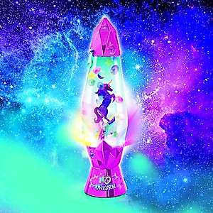 Canal Toys Style 4 Ever DIY Mood Lamp - Customizable Bubble Lamp with Color-Changing LED Lights, Glittery Bubbles, and Swirling Beads. Ages 6+