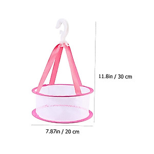OFFSCH 2pcs Drying net Bag Foldable Sweater Dryer Socks Drying net Makeup Sponge Drying net Laundry Drying Rack Collapsible mesh Clothes Drying Rack Mini Eggs Folding Polyester