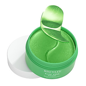 BREYLEE Aloe Vera Eye Mask– 60 Pcs - Eye Treatment Mask, Under Eye Bags Treatment, Under Eye Masks for Puffy Eyes, Anti-Aging,Anti-Wrinkle and Fine Lines, Under eye Dark Circles
