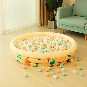 Ball Pit Balls Play Balls for Babies, Small Balls Stars for Kids Playpen Plastic Balls for Babies Ball Pool Puppy Playballs, Orage Pink Green White