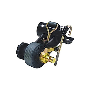 Buyers Products 5480007 Round Tube Ladder Rack Rachet Straps, 2 Pack, 7ft x 1-1/2 Inch, Double J Hook, Ladder Rack Straps, Pickup Truck Contractor Rack, Pickup Truck Cargo Rack Accessories