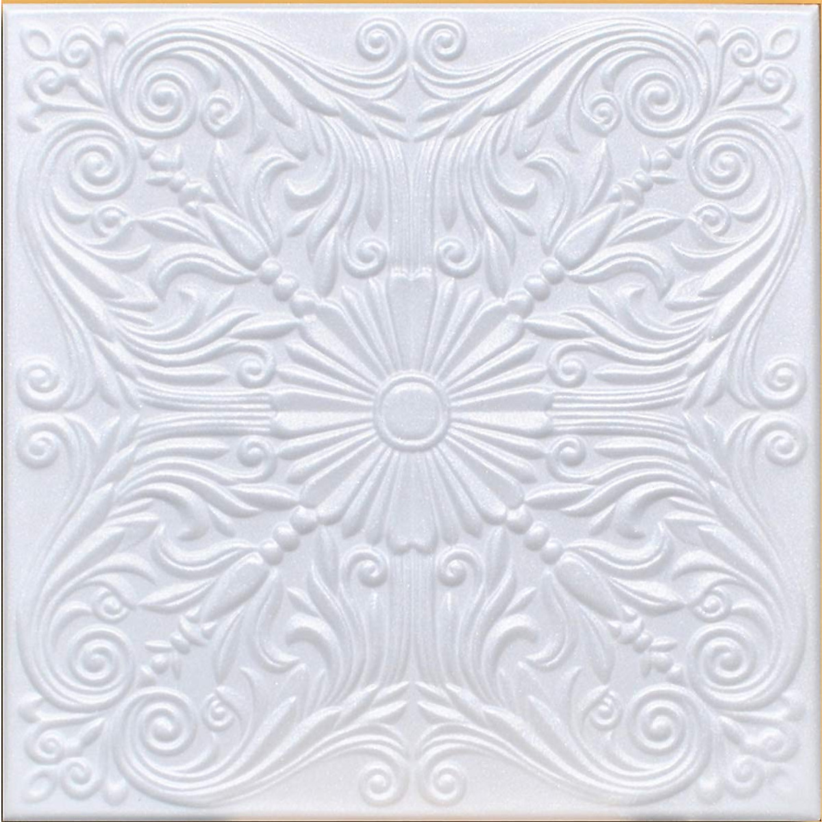 White Styrofoam Decorative Ceiling Tile Astana (Package of 8 Tiles) - Other Sellers Call This Spanish Silver and R139