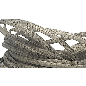 ZHENGYUN Grey Wicker Desk Chair Repair Material Kit (Wicker + Knitting Tools), Outdoor Patio Furniture Rattan, Wicker Repair Material - Approximately 70m (230ft) Long (Grey)