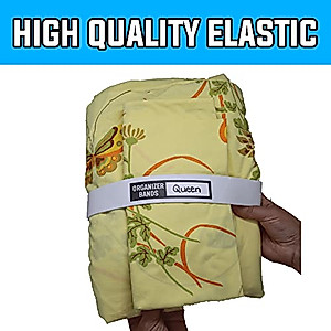 Organizer Bands - Sheet Keepers Closet Organization – Bed Sheet Organizer - 4 Bands Pack