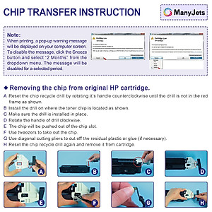 ManyJets 206A Compatible Toner Cartridge Replacement for HP 206A W2110A 206X W2110X Black Work with HP Laserjet Pro M283fdw M255dw M283cdw M282nw Printer (NO CHIP,Black,2-Pack)