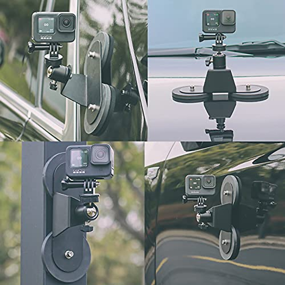 PellKing Magnet Camera Mount for GoPro,Heavy-Duty Metal Car Powerful Magnetic Camera Mount with 360 Degree Rotation Ball Head for Car Body,Compatible with GoPro Hero 9 Black 8/7/6/5,Etc