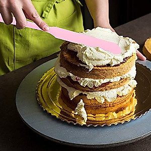 KUFUNG Silicone Spatula, BPA Free & 480°F Heat Resistant, Non Stick Rubber Kitchen Spatulas for Cooking, Baking, and Mixing (XS, Pink)