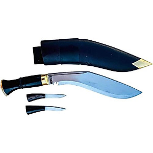 Nepal Army Kukri - Authentic Hand - Hammered Hand Forged Historical High Carbon Steel 9” Blade Khukuri Knives - EGKH Factory Outlet in Nepal - Ready to use Outdoor - Balance water tempered -