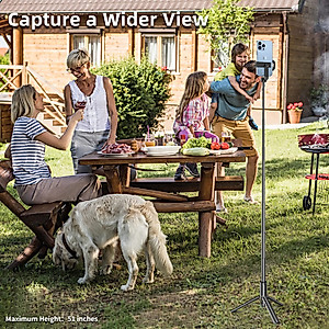 Selfie Stick Tripod for iPhone, Cell Phone Stand for Recording with Wireless Remote, Lightweight Tripod Stand for iPhone 13/12/12 Pro/12 Pro Max/11/11 Pro/X/XR/XS/8/7/6S,Android Samsung Smartphone