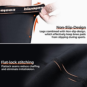 COOLOMG Compression Leg Sleeves White M