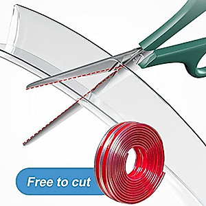 DEARLIVES Baby Proofing, 20ft(6m) Clear Edge Protector for Baby Soft Furniture Bumpers Childproof Corner Guards Edge Protector Strip with Strong Adhesive for Walls Tables Cabinets, Desk Edge Cushion