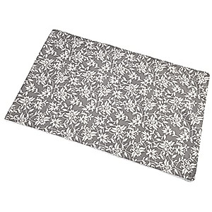 MidWest Homes for Pets Quiet Time Reversible Dog Crate Pan Cover, Fits MidWest Homes for Pets Dog Crate Pans, 48" Gray Floral/Fleece, Pan Cover Only