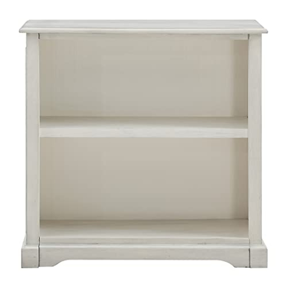 OSP Home Furnishings Country Meadows 2-Shelf Bookcase, Antique White