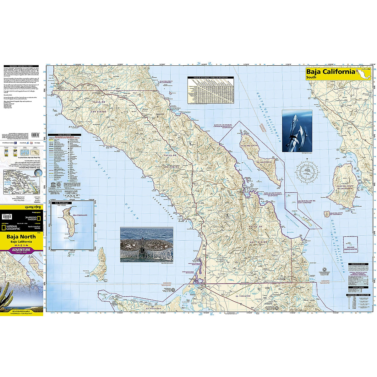 Baja North: Baja California Map [Mexico] (National Geographic Adventure Map, 3103)