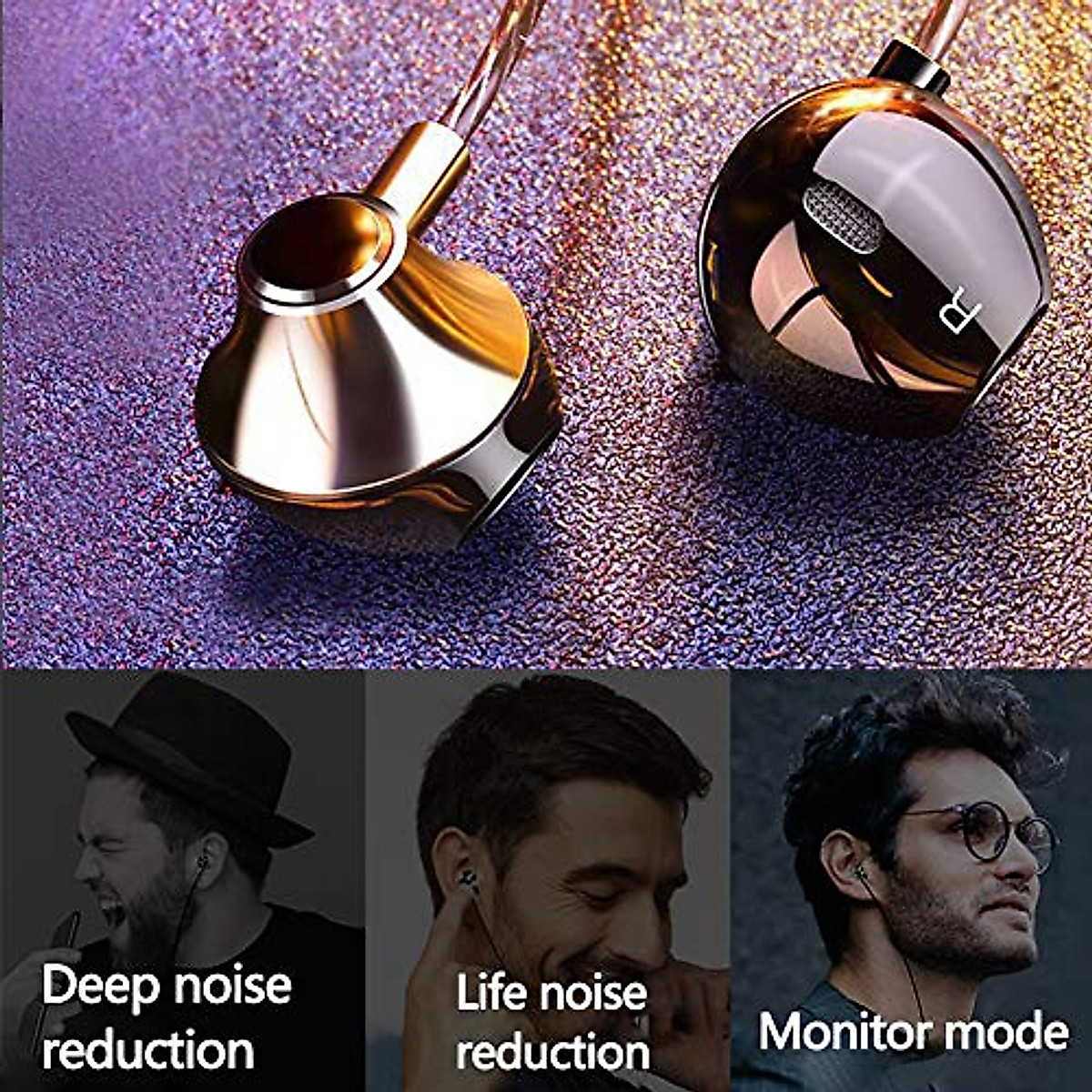 in-Ear Earbud Headphones with Mic，Wired Ear Buds High Resolution Earbuds Wired Noise Isolating Lightweight Earphones with Volume Control 3.5mm Jackwired Ear Buds (Black)