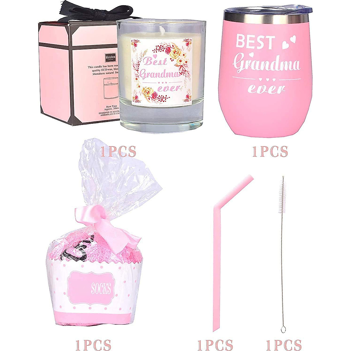 MEANT2TOBE Best Grandma Ever Gifts, Best Grandma Ever Tumbler, Christmas Gifts,Best Gifts for Grandma, Best Grandma Gifts, for Mother’s Day, Birthday, Christmas, Birthday Gift Ideas for Grandma