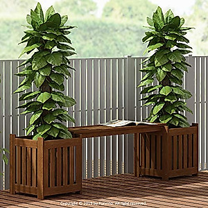 Furinno FG19455 Tioman Hardwood Outdoor Lifestyle Flowerbox, 1-Pack, Natural