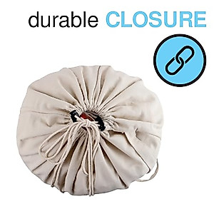 Foreign Punks Extra Large Natural Cotton Laundry Bag 22 x 28 (56CMX71 CM) Pack of 1 Natural