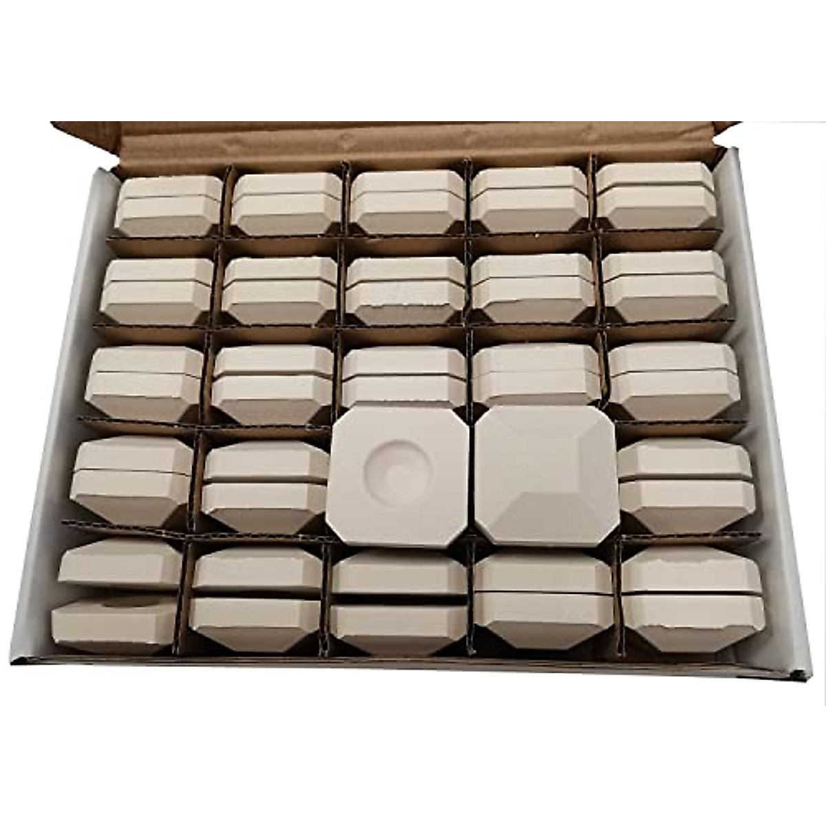 Ceramic Briquettes 2 by 2" Replacement for Select Turbo, Nexgrill Gas Grill Models