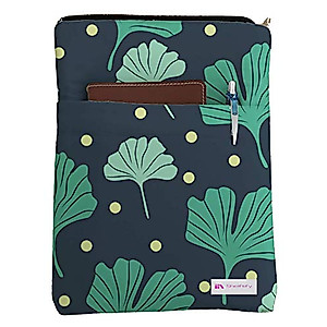 Gingko Book Sleeve - Book Cover for Hardcover and Paperback - Book Lover Gift - Notebooks and Pens Not Included
