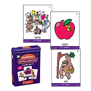 Super Duper Publications | Set of 7 Webber® Articulation Card Decks with Animal Artic Pairs (Bundle Set 3) | Educational Learning Resource for Children