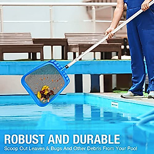 eazer Professional Pool Skimmer Net, Pool Cleaning Net, Skimmer Net for Pool Cleaning, Pool Net Skimmer for Above Ground Pool | Pool Nets for Cleaning |Swimming Pool Accessories(Pole Not Include)