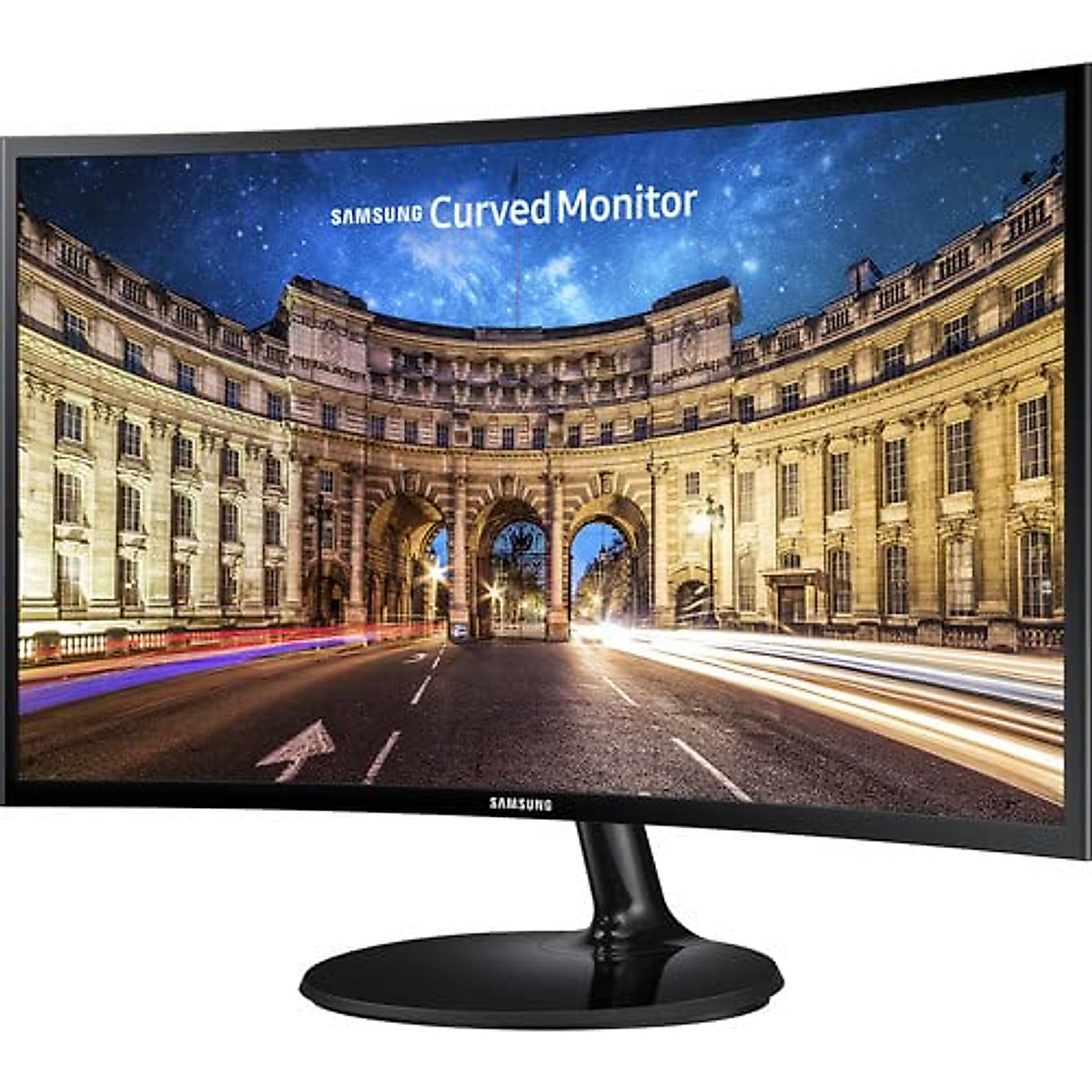 Samsung CF390 27" Curved Monitor – LCD FHD, 16:9, 1920x1080, HDMI, VGA, VESA, Eye Saver & Flicker-Free Tech – Boomph's Comprehensive Ultimate Performance Cloth Solution for Your Workspace